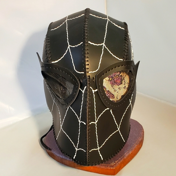 Accessories | Spider Man Venom Mask Large Adjustable Hand Made Leather ...